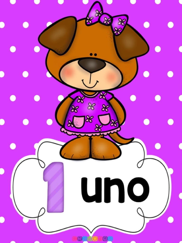 Carteles Decorativos de Números 01 Por Materiales Educativos para ...