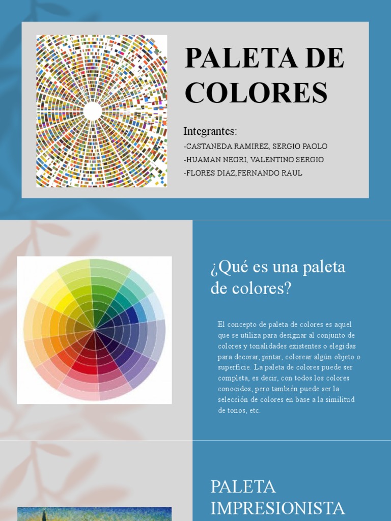 Guía de Paletas de Colores | PDF