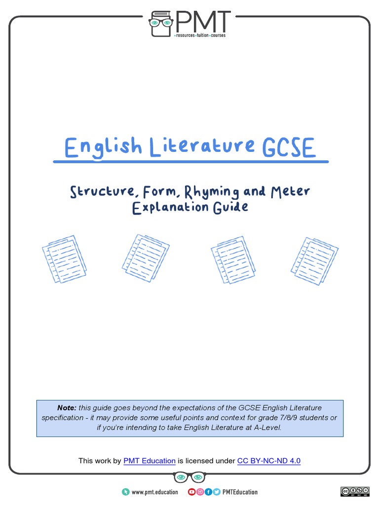 A Guide To Structure, Form, Rhythm, Meter | PDF | Poetry | Rhyme