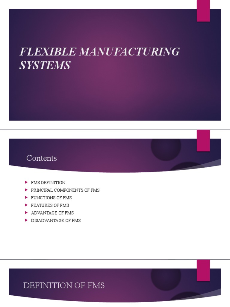 Flexible Manufacturing System. | PDF | Automation | Machining