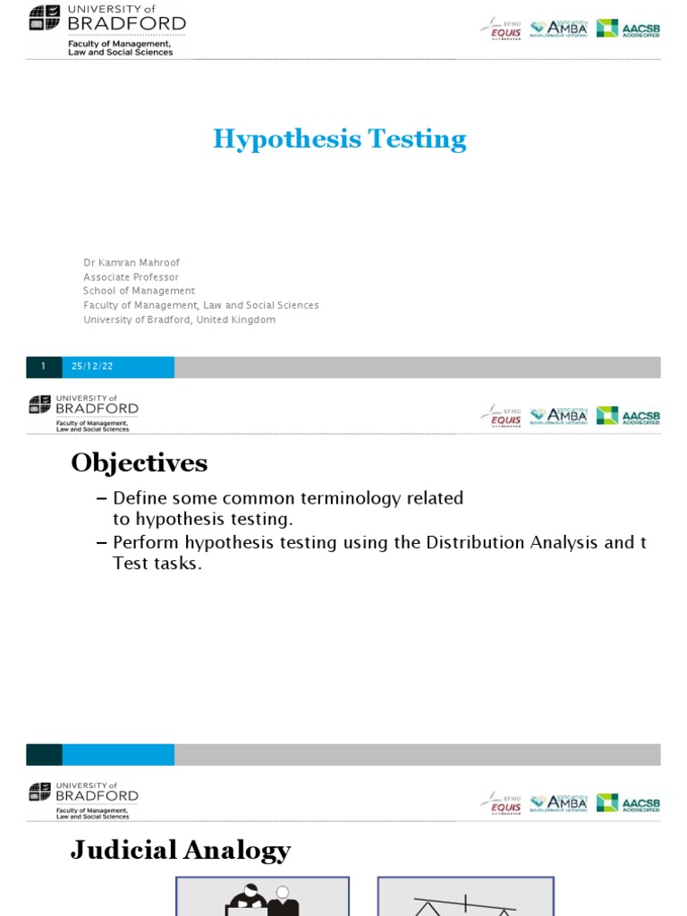 Lecture 4 Hypothesis Testing Pdf P Value Statistical Hypothesis Testing