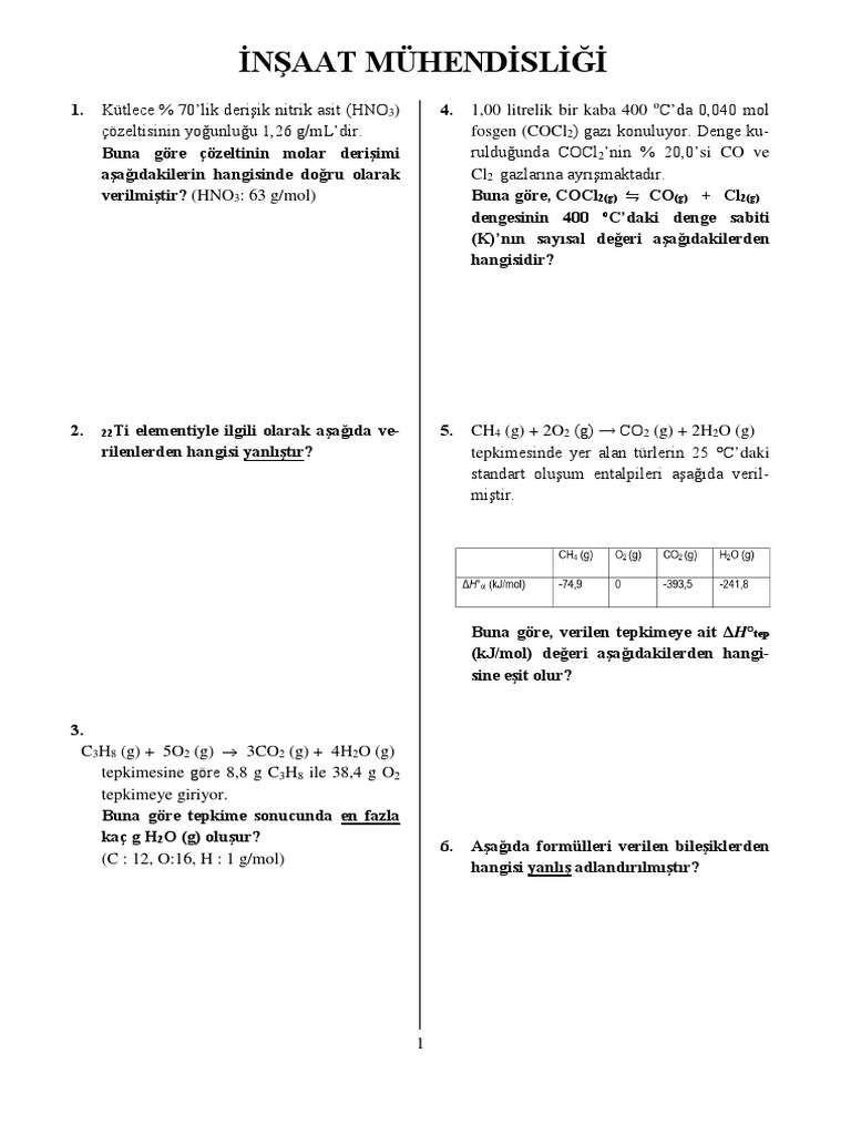 Insaat Muhendisligi | PDF