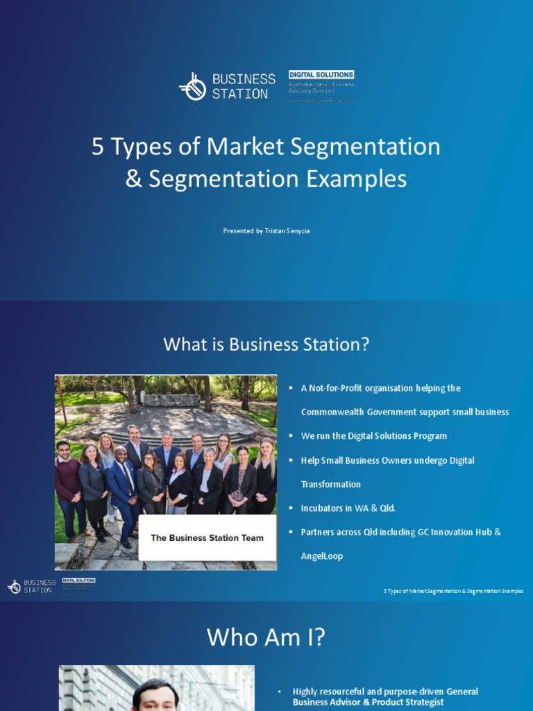 5 Types of Market Segmentation & Segmentation | PDF | Market ...