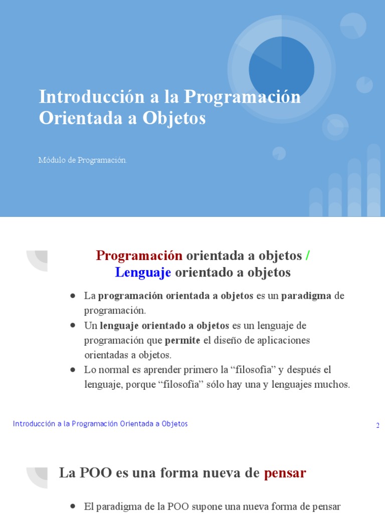 Tema 5.1. Introducción a La POO | PDF | Herencia (Programación Orientada a Objetos) | Objeto ...