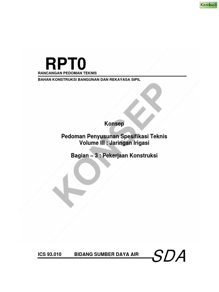 Adoc - Pub - Sda rpt0 Konsep Pedoman Penyusunan Spesifikasi Tek | PDF