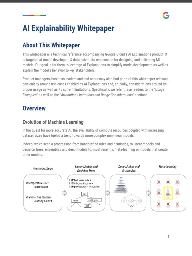 AI Explainability Whitepaper | PDF | Artificial Intelligence ...