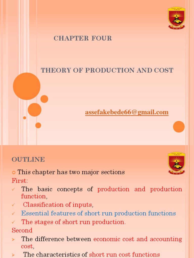 Chapter Four | PDF | Production Function | Average Cost