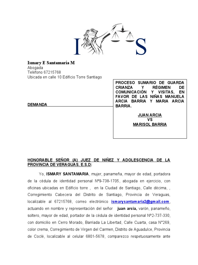 Guarda y Crianza Ismary | PDF | Panamá