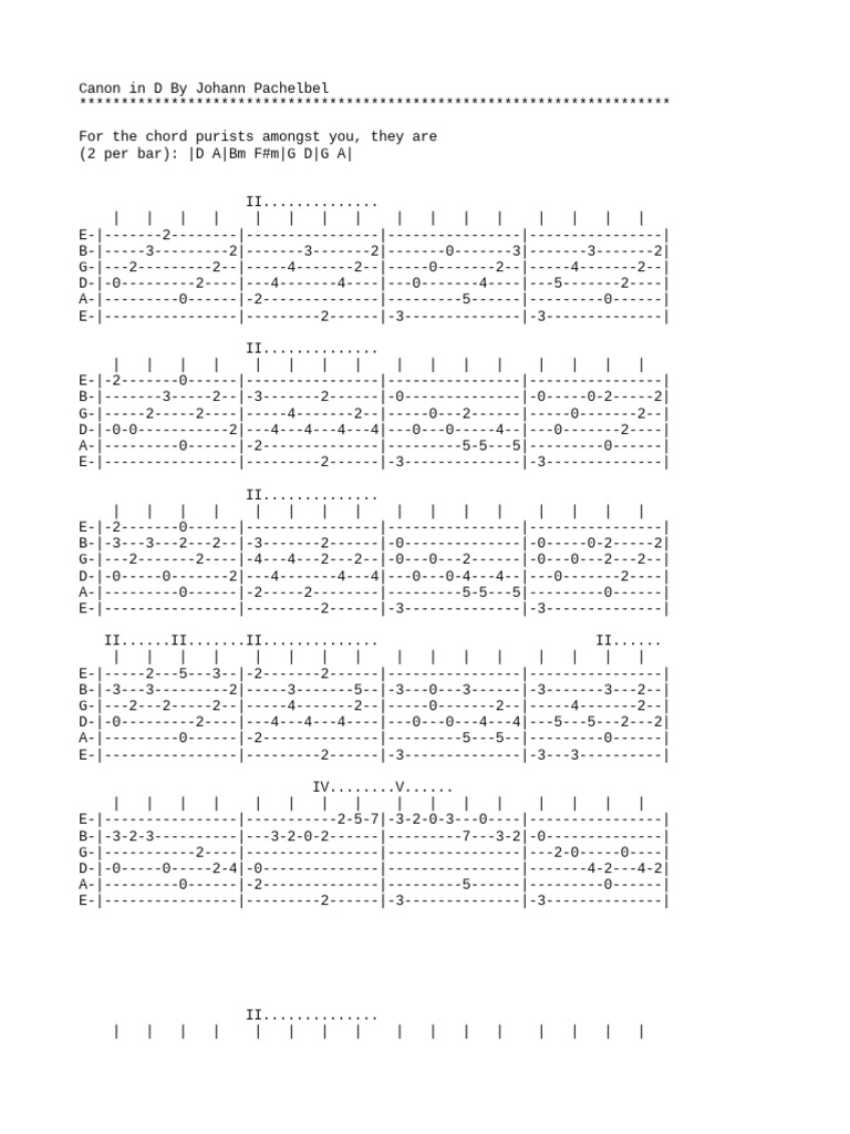 Canon D | PDF | Pachelbel's Canon | Musical Compositions