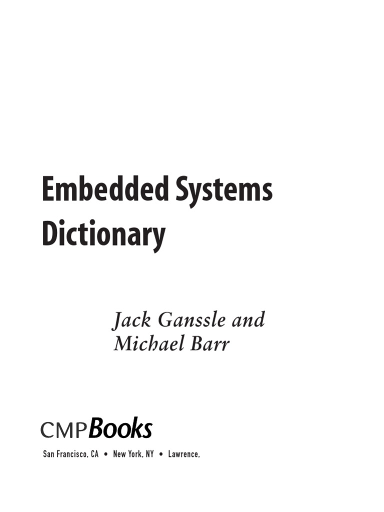 Embedded Systems Dictionary Compress | Download Free PDF ...