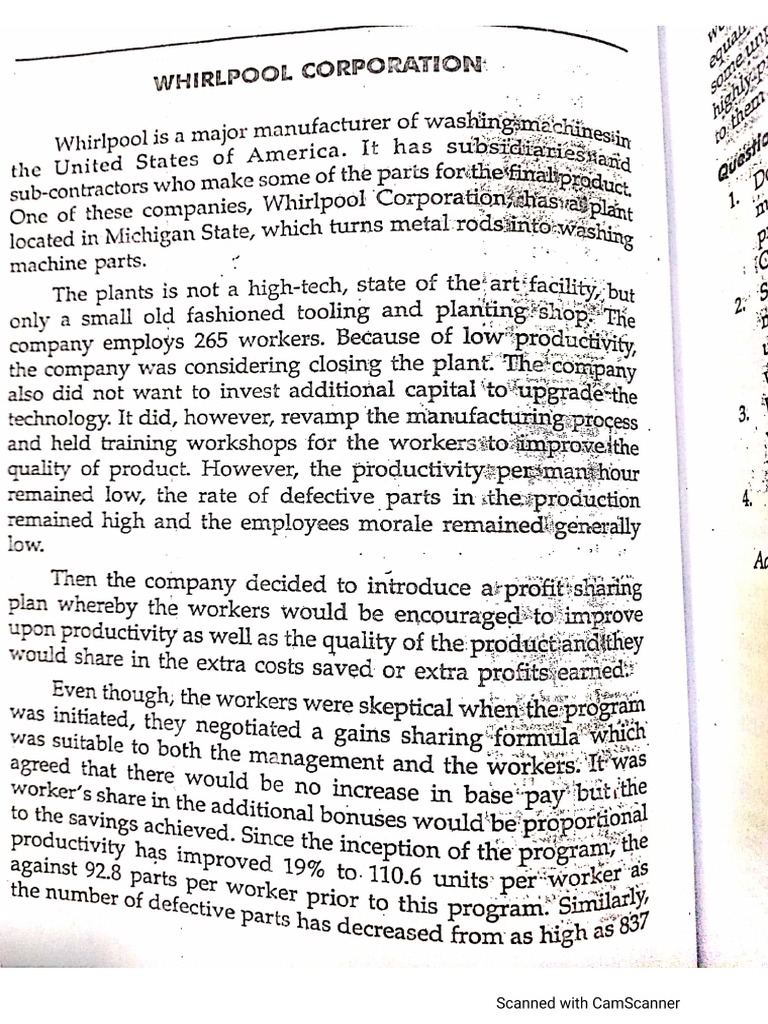 Whirlpool Case Study | PDF