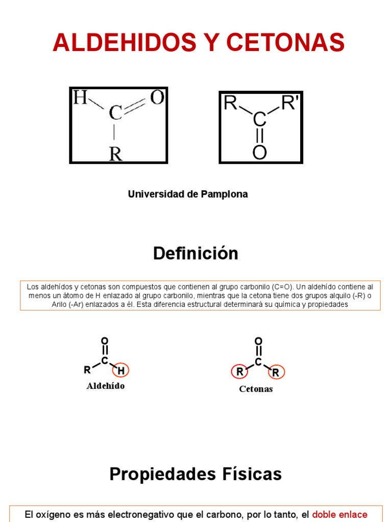 Aldehidos y Cetonas | PDF | Cetona | Aldehído
