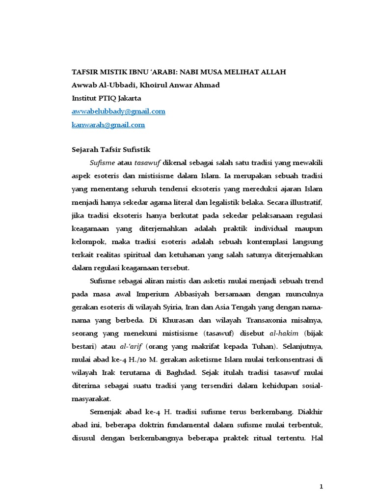 Kel 5 - Tafsir Bercorak Mistik | PDF
