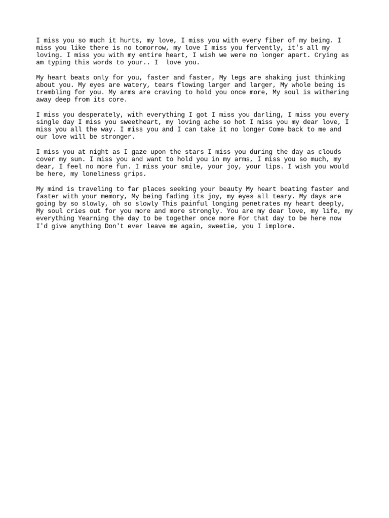 Deep Longing: A Love Poem | PDF