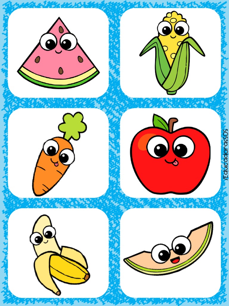 Lotería Frutas y Verduras - Educadorassos | PDF
