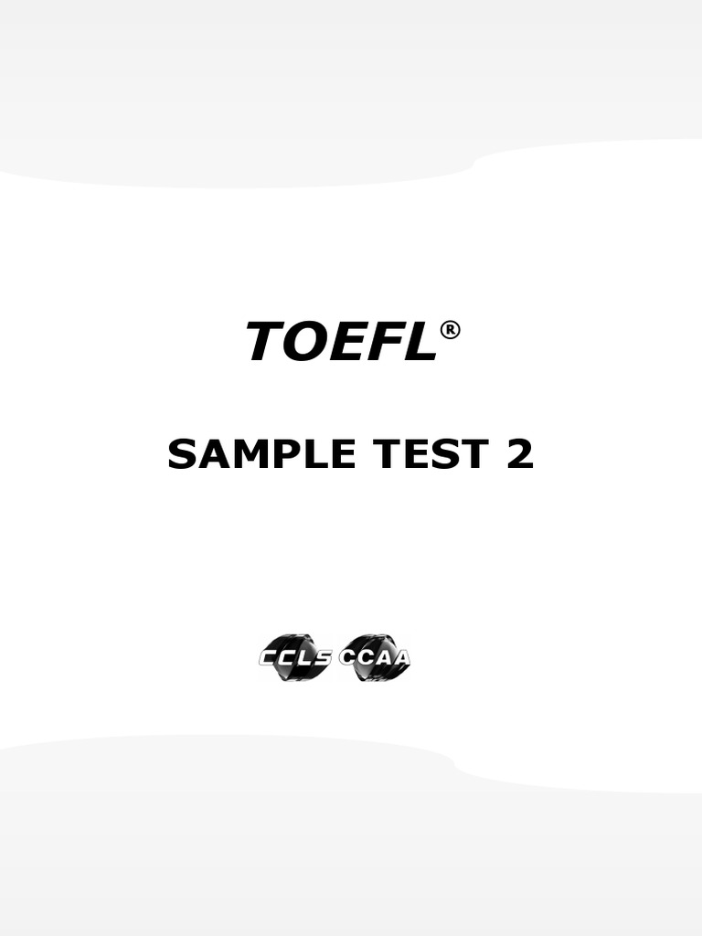 Toefl Sample Test Tipo2 | PDF | Particle Physics