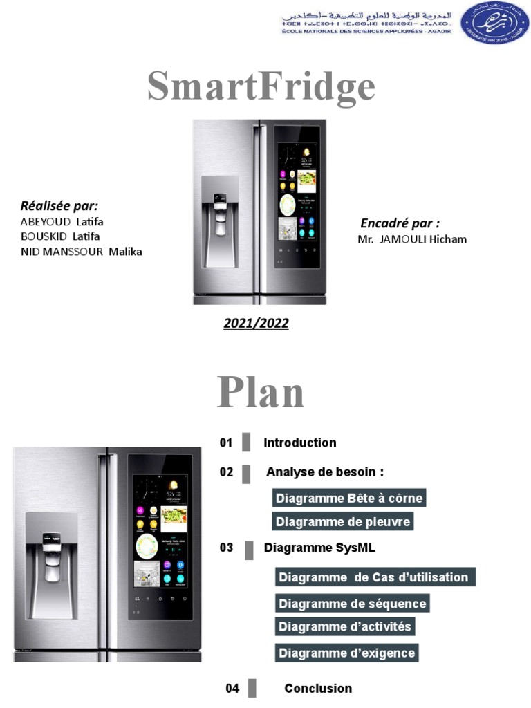 Présentation PPT Smart Fridge | PDF
