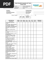 Daily Checklist Asphalt Finisher R.001 | PDF