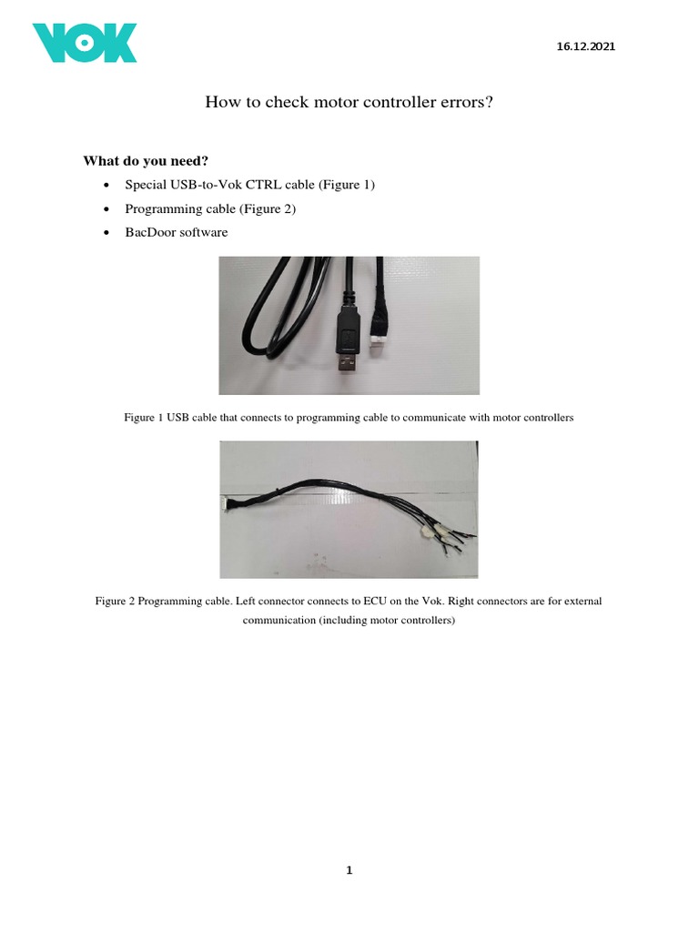 How To Check Motor Controller Errors And Re Configure Motor Parameters Pdf Usb Computer
