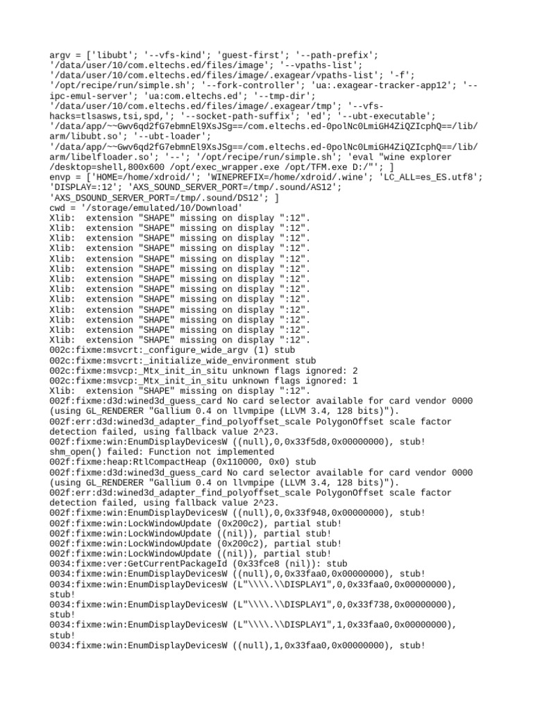 Wine Emulator Debug Log Analysis | PDF | Software Engineering | Data Management