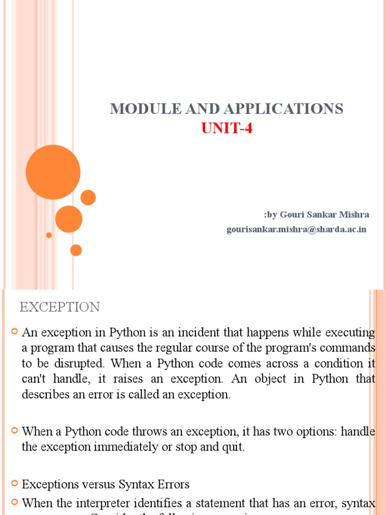 UNIT-4 Python (1) | PDF | Information Technology Management | Computer Engineering