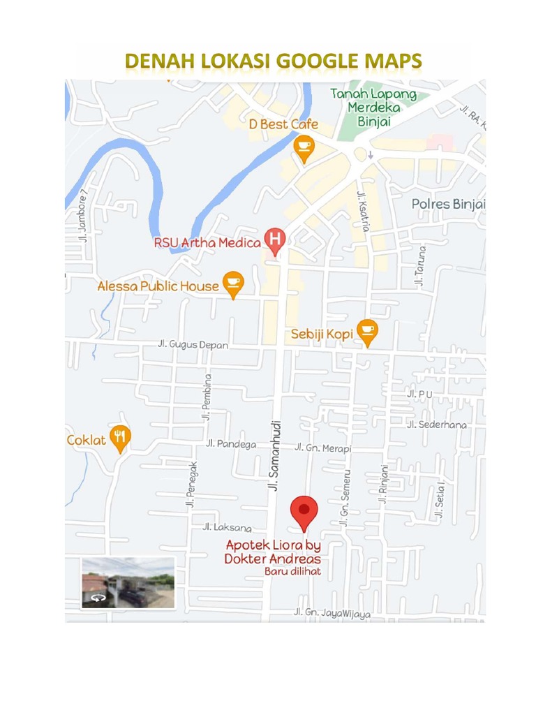 Denah Lokasi Google Maps | PDF