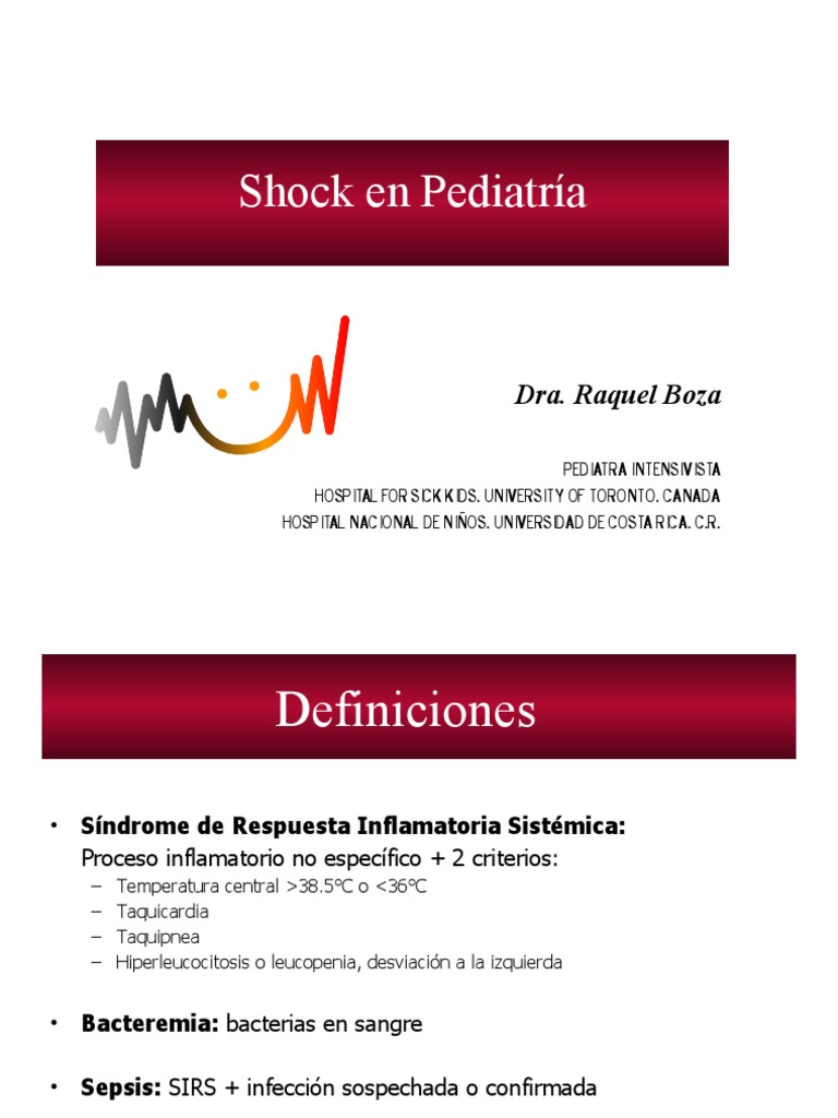 Shock en Pediatría: Dra. Raquel Boza | PDF | Especialidades Medicas | Fisiología