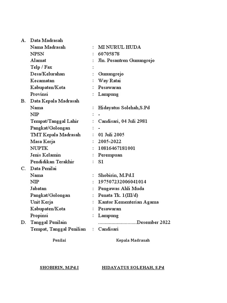 Blanko PKKM 2021 | PDF