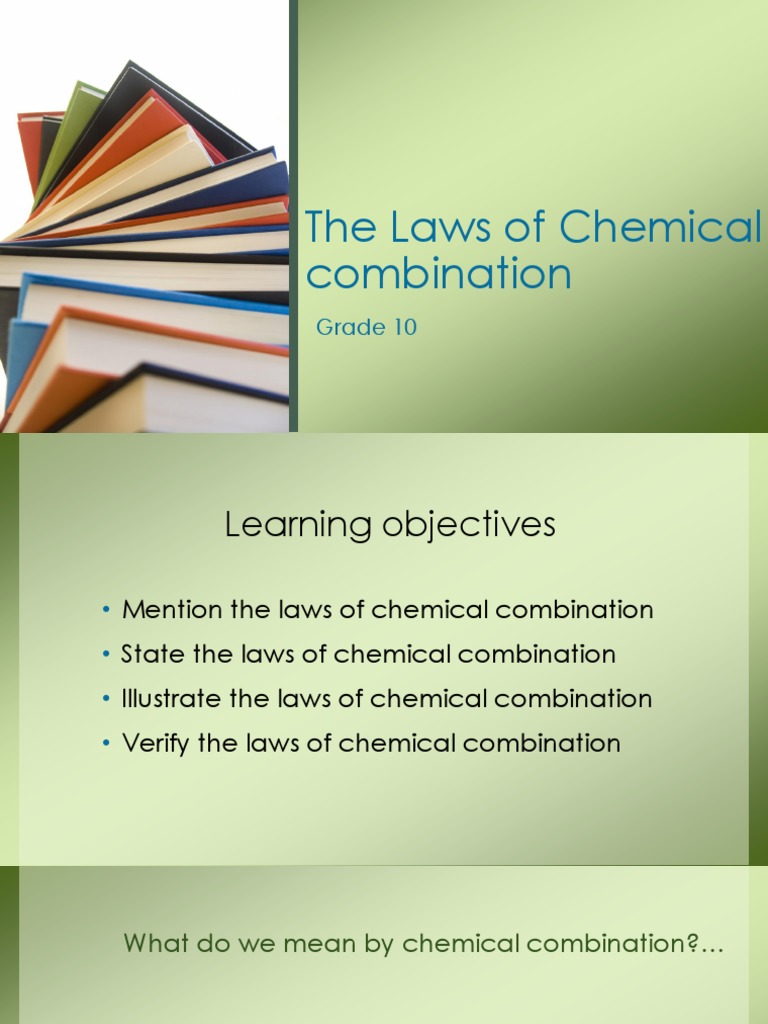Laws of Chemical Combination | PDF | Oxide | Chemical Compounds