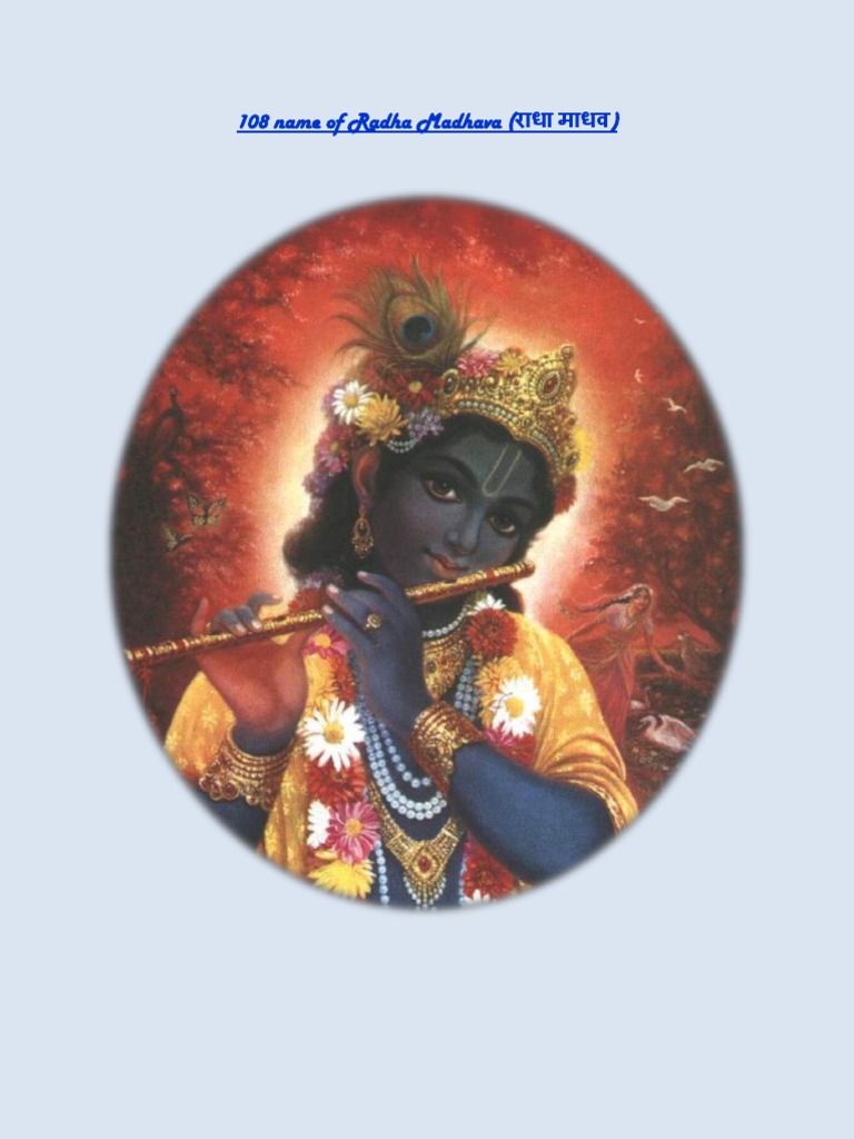 108 Names of Radha with Meanings | PDF