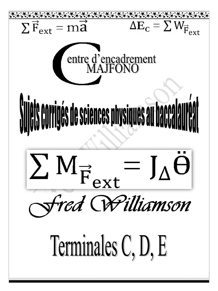 Fascicule 1 | PDF | Pendule (physique) | Masse