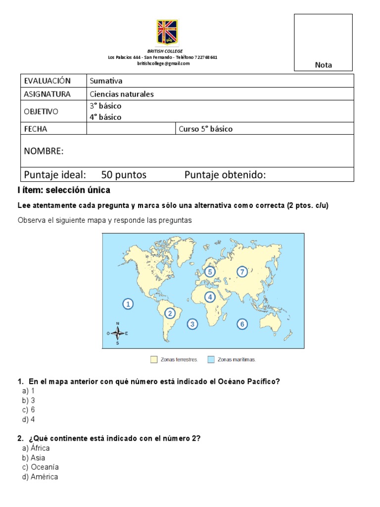 Prueba Historia Nivelacion Pdf Américas