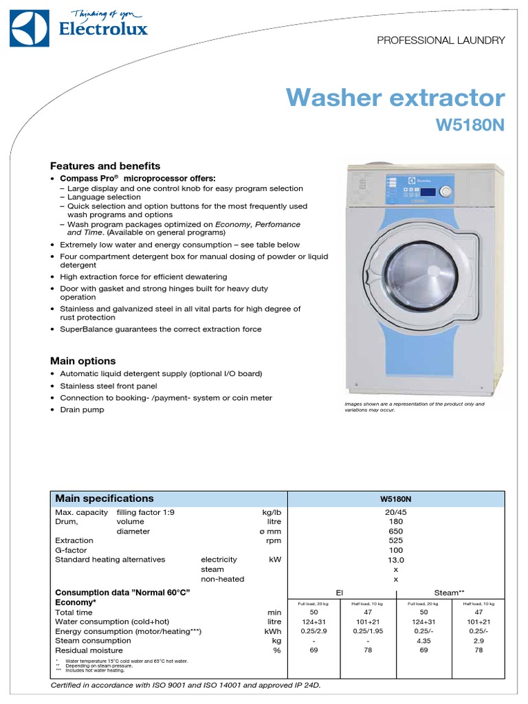 Washer - W5180N | PDF | Washing Machine | Water