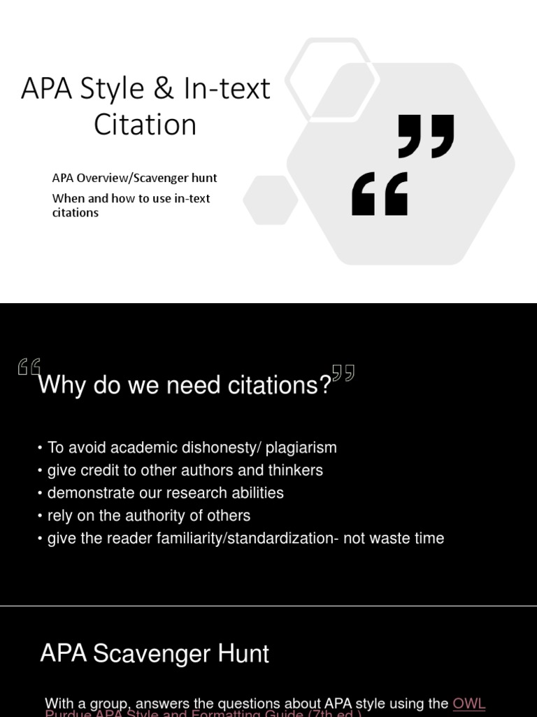 Apa Style and in Text Citations | PDF | Citation | Apa Style