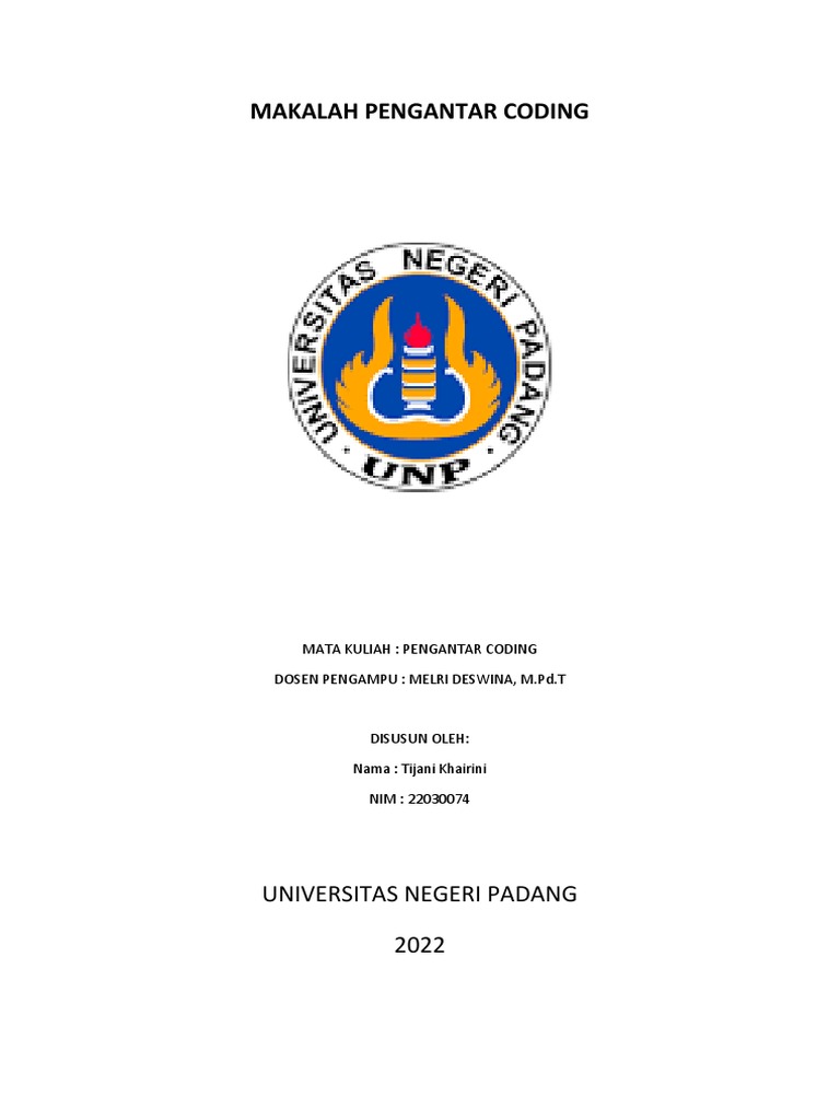 Makalah Pengantar Coding | PDF