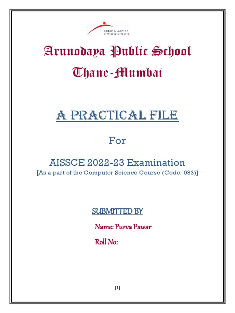 Purva PRACTICAL FILE | PDF | Computer Science | Computer Data