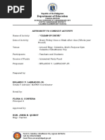 Clean Up Drive Activity Design Template | PDF