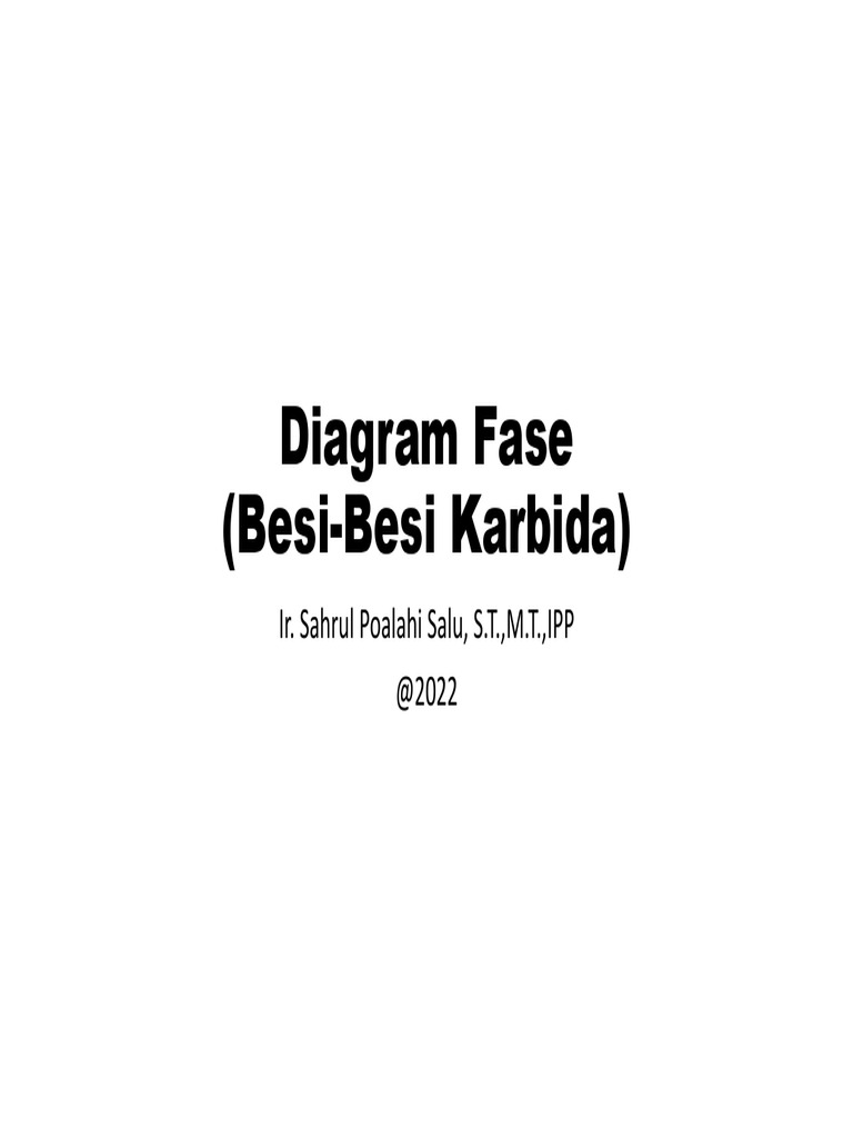 Diagram Fase Besi-Karbida dan Baja | PDF
