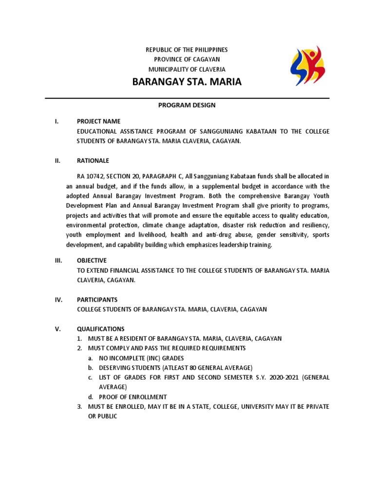 College-Educational Assistance Program Design | PDF