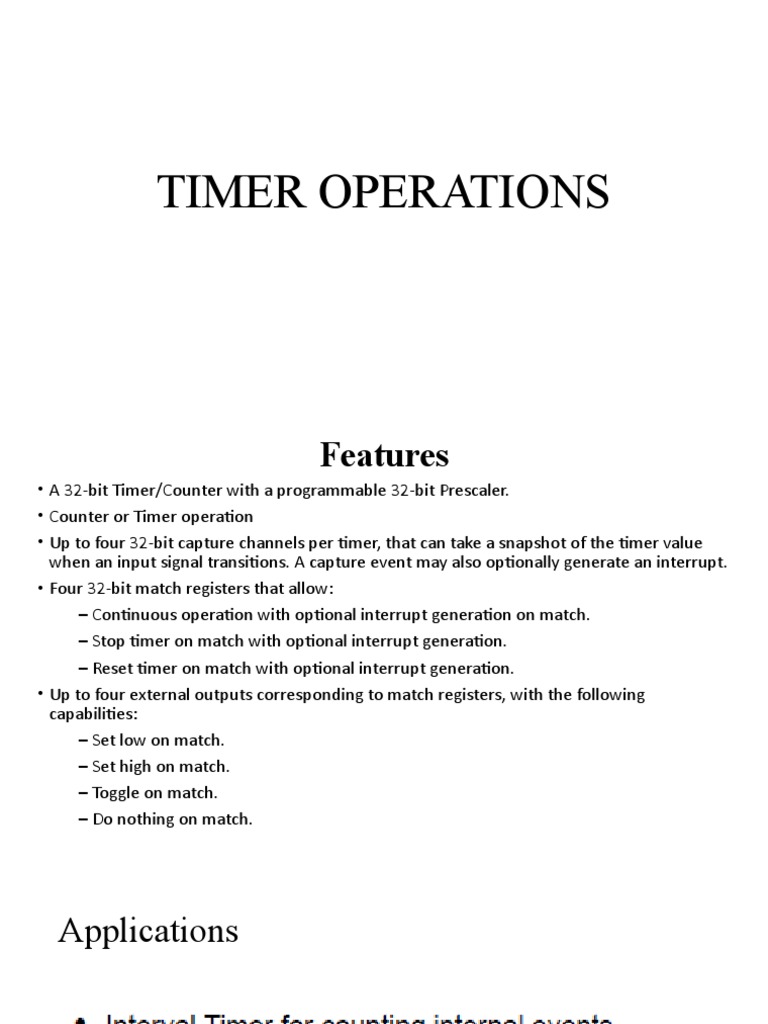 Advanced Timer/Counter Guide | PDF | Information And Communications ...