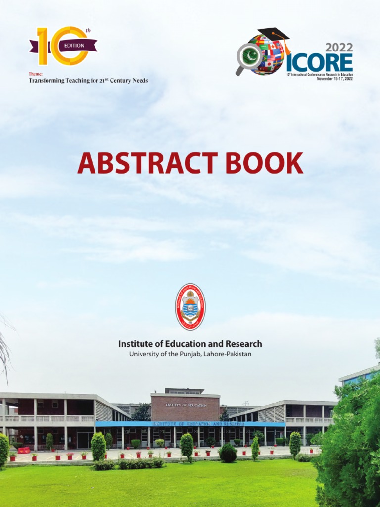 Abstract Book 2022 | PDF | Educational Technology | Standardized Tests