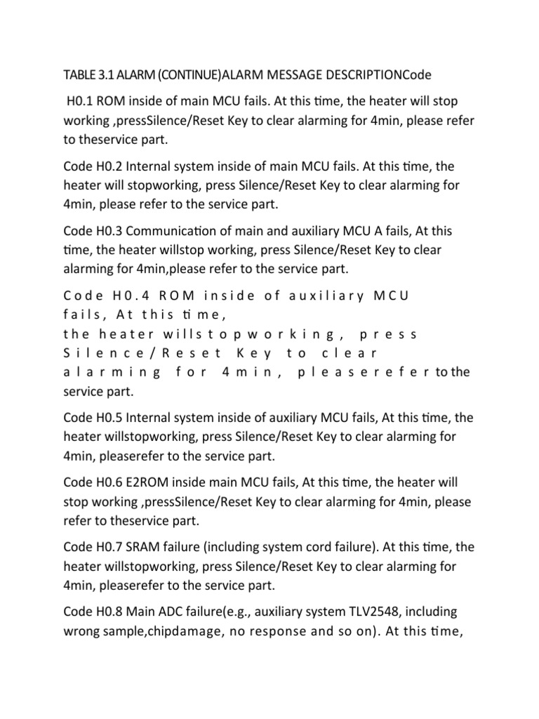 Infant Incubator Erorr Codes | PDF | Computer Architecture | Electronic ...