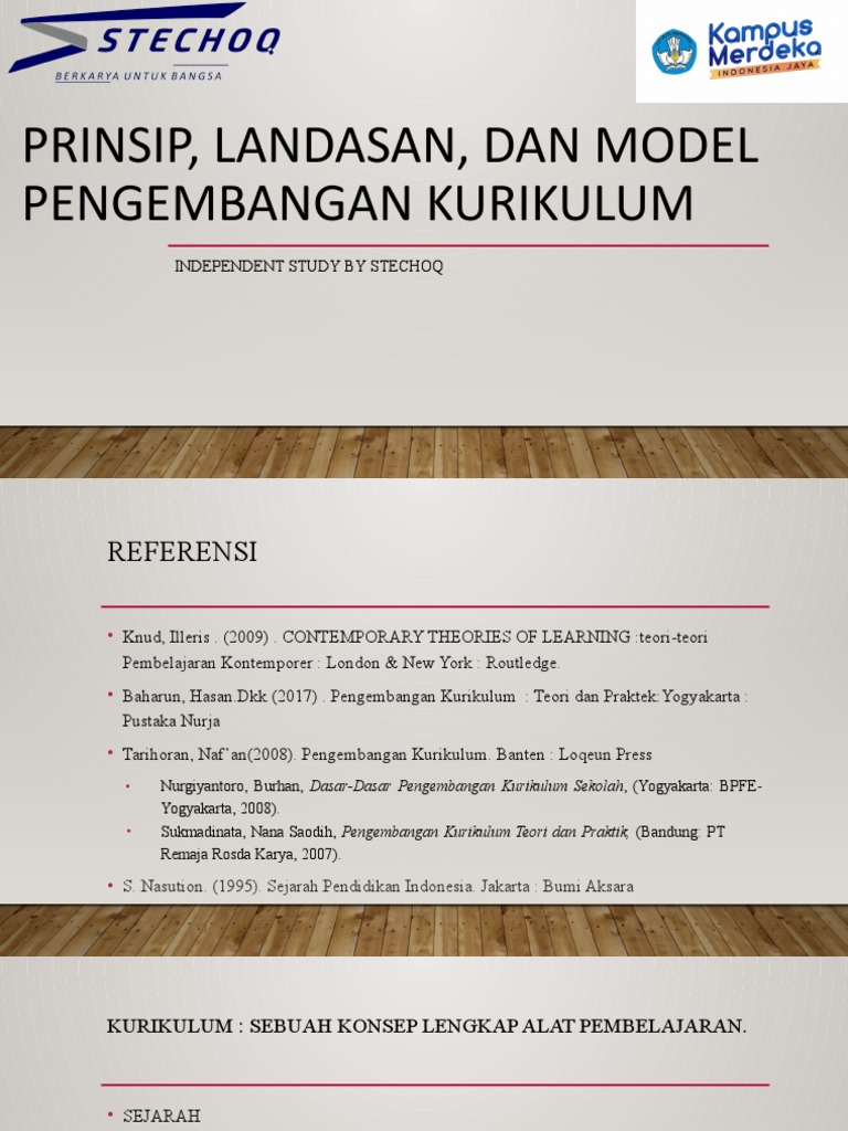 Materi 4 Prinsip, Landasan Dan Model Pengembangan Kurikulum | PDF