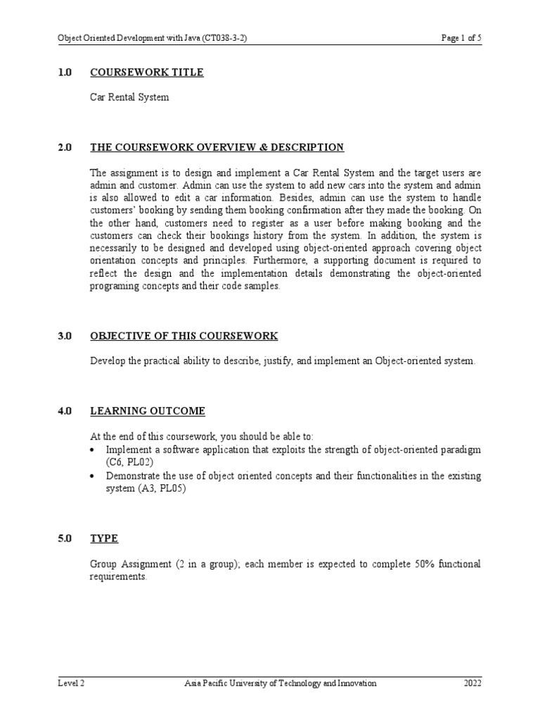 2209 OODJ AsstQuestion | Download Free PDF | Object Oriented Programming | Object (Computer Science)