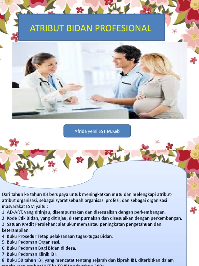 Atribut Profesional Bidan dan Definisinya | PDF | Karier & Perkembangan