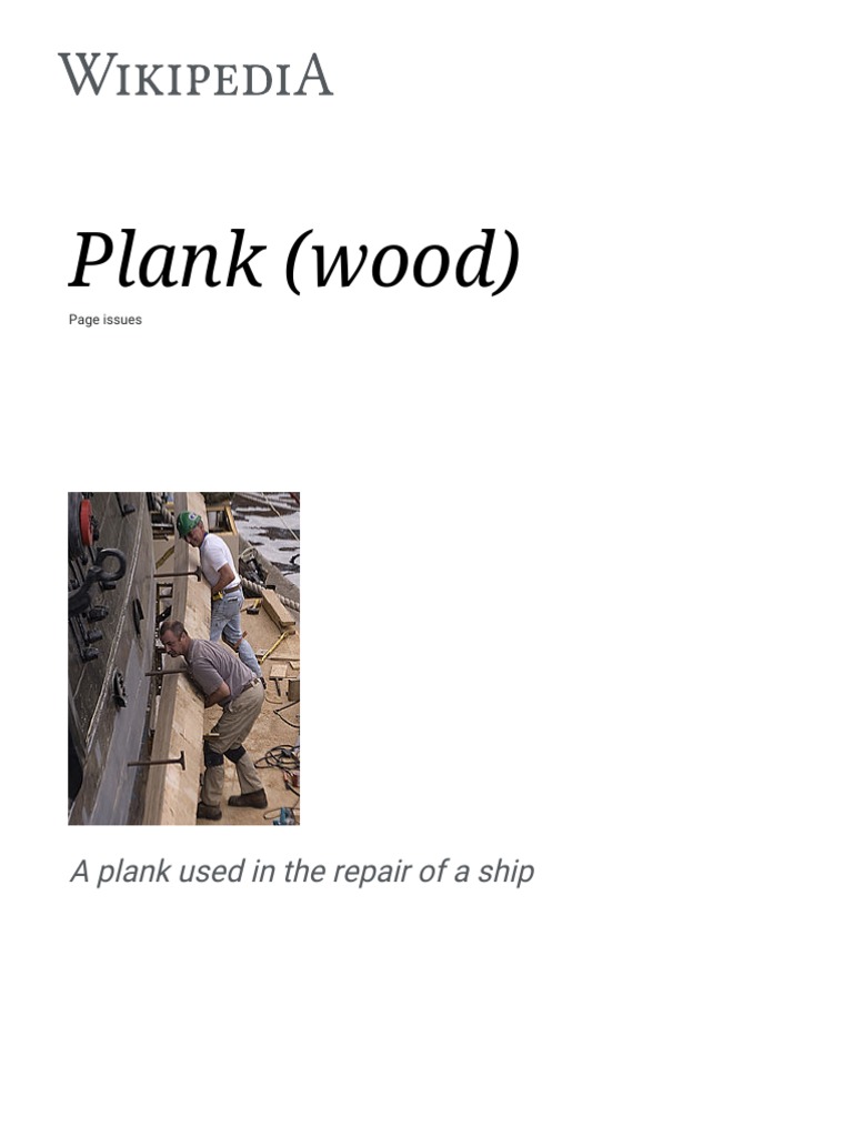 Plank (Wood) - Wikipedia | PDF | Social Science | Home & Garden
