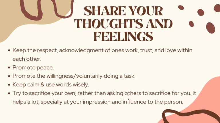 05 - Share Your Thoughts and Feelings | PDF