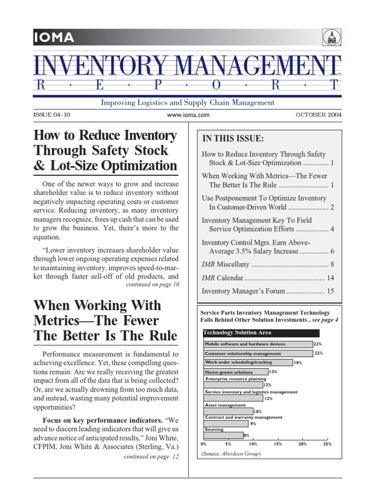 How To Reduce Inventory | PDF | Supply Chain | Inventory