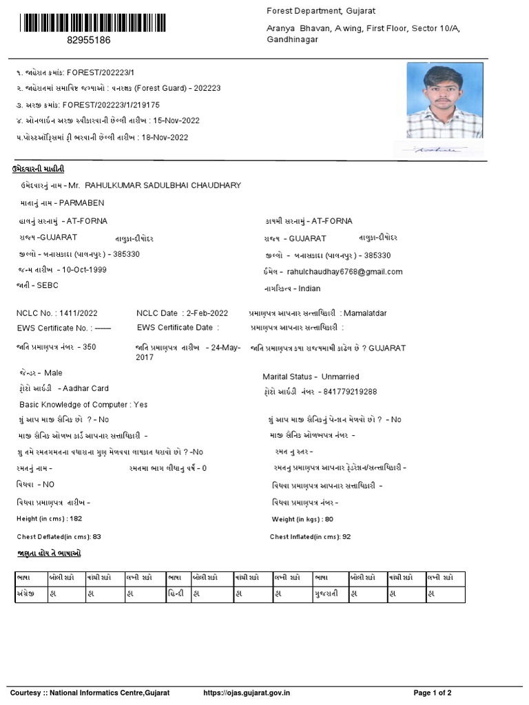 Oj As Applicationform | PDF