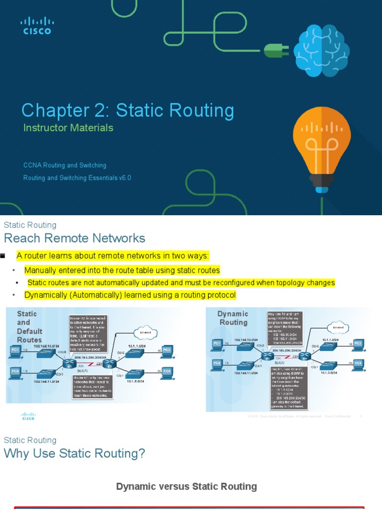 Module 5 Static Routing Pdf Router Computing Routing